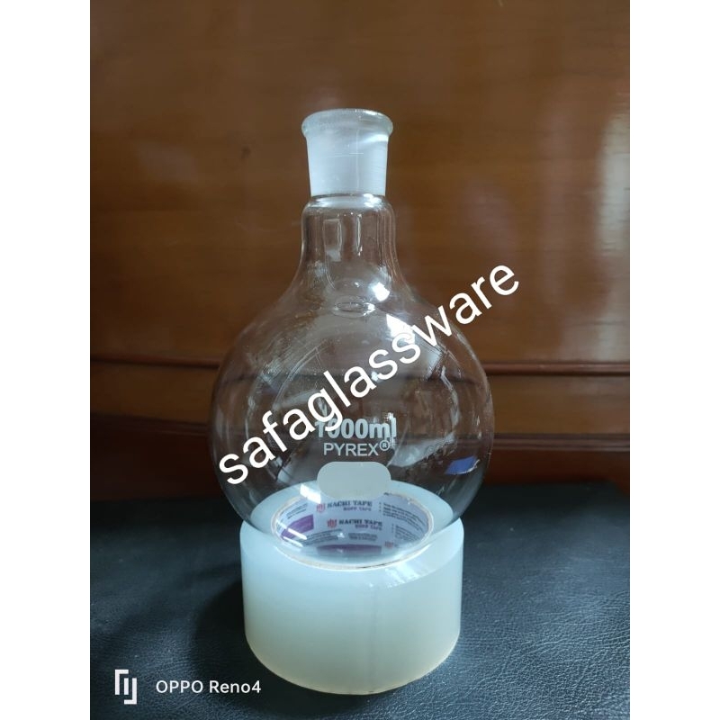 Jual Labu Alas Bulat 1000ml / Labu Didih 1000ml / Boiling Flask 1000ml ...