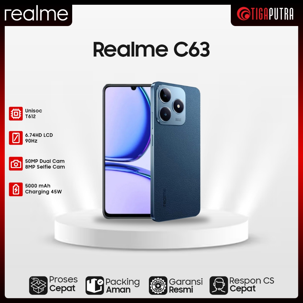 Jual Realme C63 (RAM 6GB, ROM 128GB, 45W Quick Charge) | Shopee Indonesia