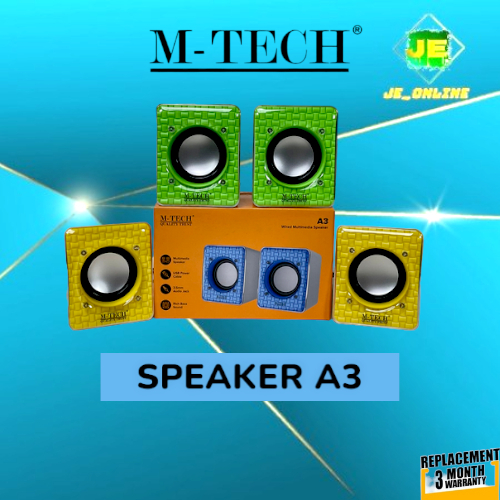 Jual Speaker M-Tech A3 Original Multimedia PC Komputer Laptop | Shopee ...