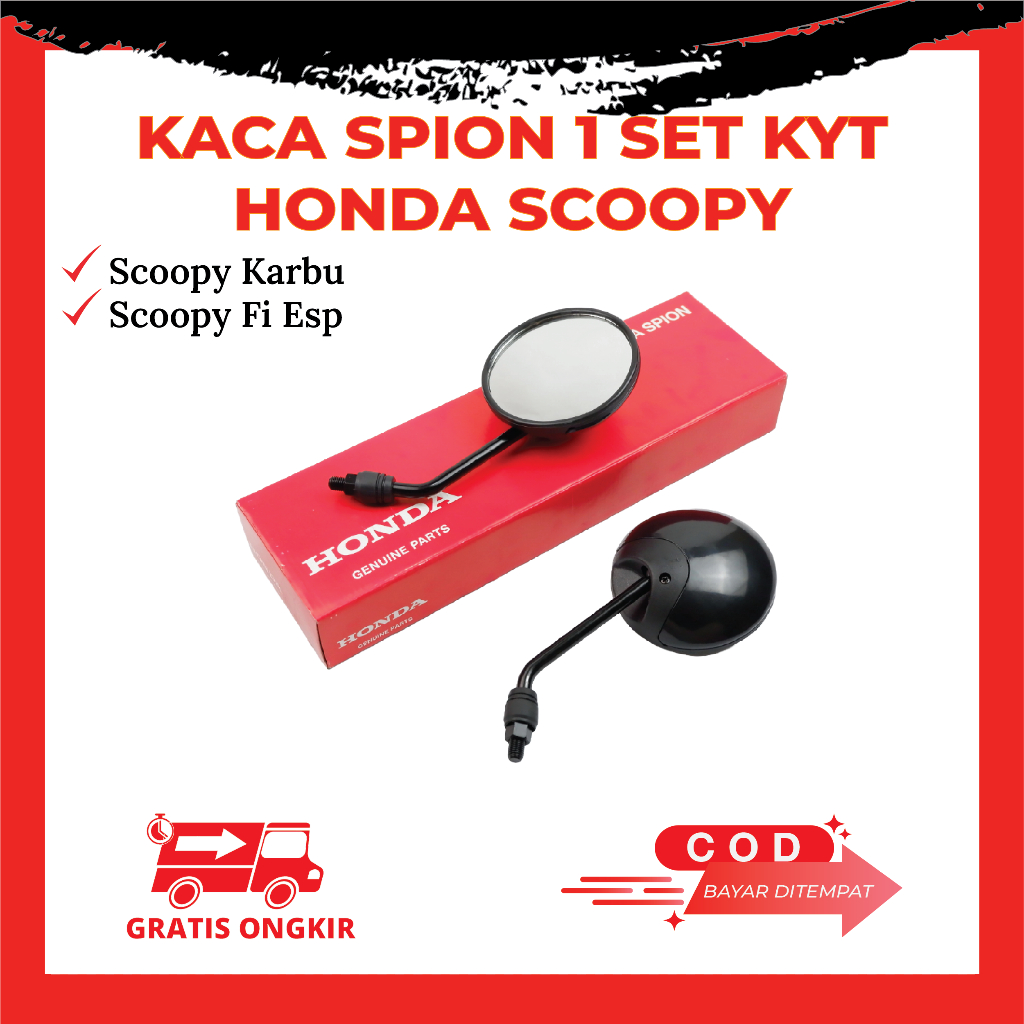 Jual Kaca Spion Set Motor Honda Scoopy Karbu Scoopy FI Kode 88110-KYT ...