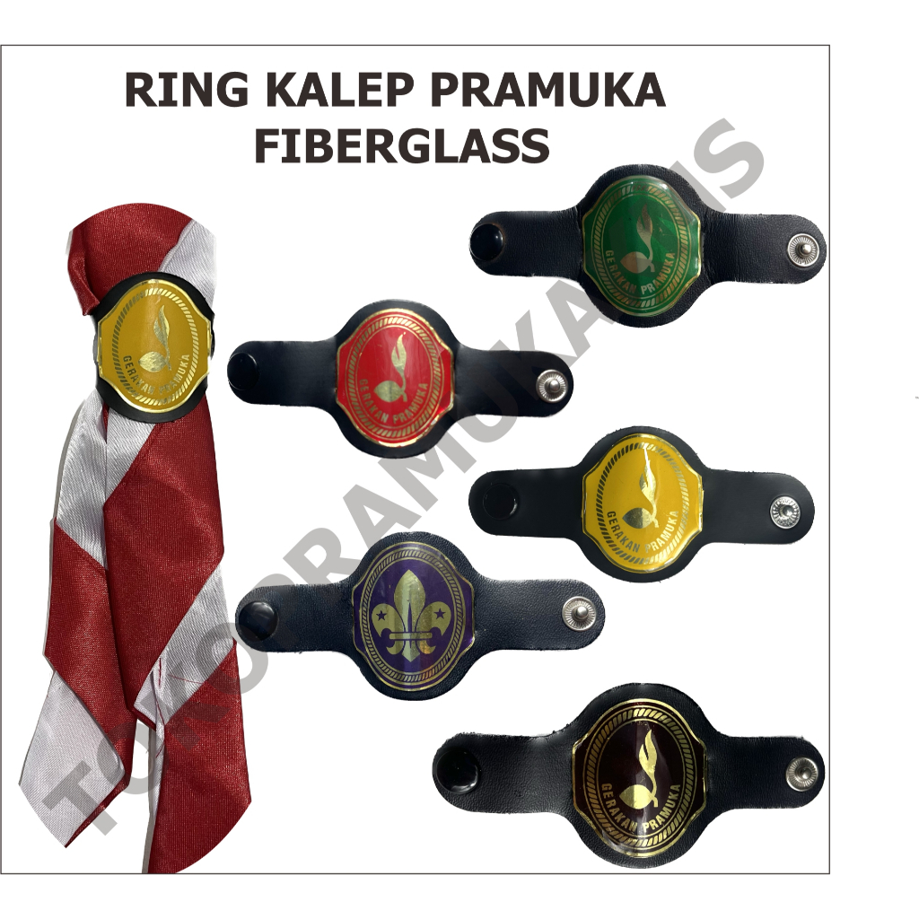 Jual Ring kacu Pramuka Kalep Fiberglass Siaga Penggalang Penegak sd smp ...