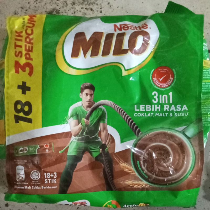 Jual Milo Stick Malaysia 3in1 18+3 stik | Shopee Indonesia