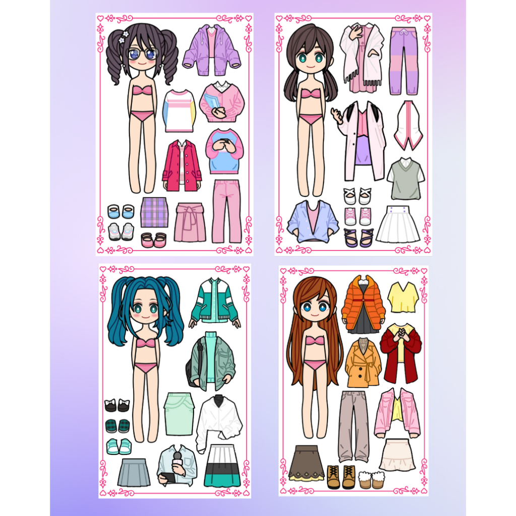 Jual BONGKAR PASANG BAJU KERTAS DRESS UP DOLL BAJU-BAJUAN PAPERDOLL ...