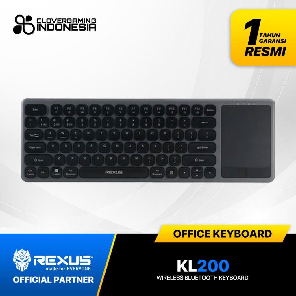 Jual Rexus KL200 / KL-200 Wireless Keyboard Office Dual Connection KL 200 with Touchpad | Shopee ...