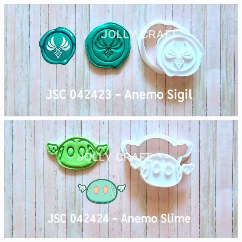 Jual Cookie cutter Genshin Impact ANEMO SIGIL & SLIME | Shopee Indonesia