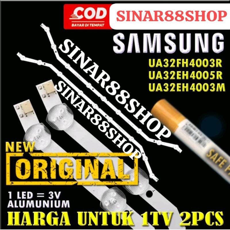Jual 1 set ( 2 strip )BACKLIGHT TV SAMSUNG UA 32FH4003 32EH4003 32EH4303 UA32FH4003 UA32H4003 ...