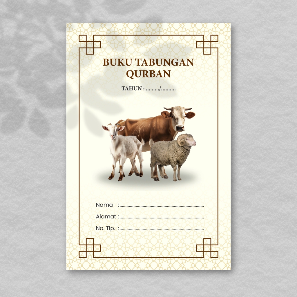 Jual (10 Buku) Buku Tabungan Qurban Ukuran A6 15X10 CM | Shopee Indonesia