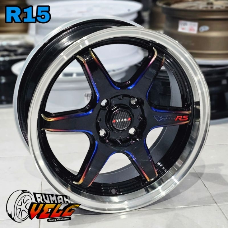 Jual VELG MOBIL R15 Viper RS [samlong ]Pcd 4-100Lebar 6.5Et 45/38 ...