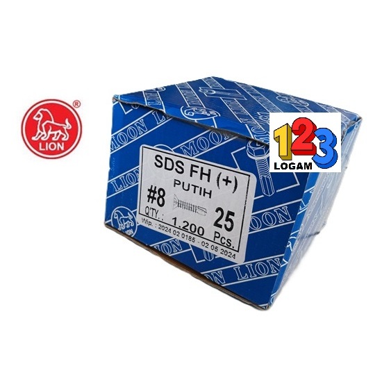 Jual SDS 8x25 - Sekrup GRC Calsiboard FH + Moon Lion Isi 1.200 Pcs ...