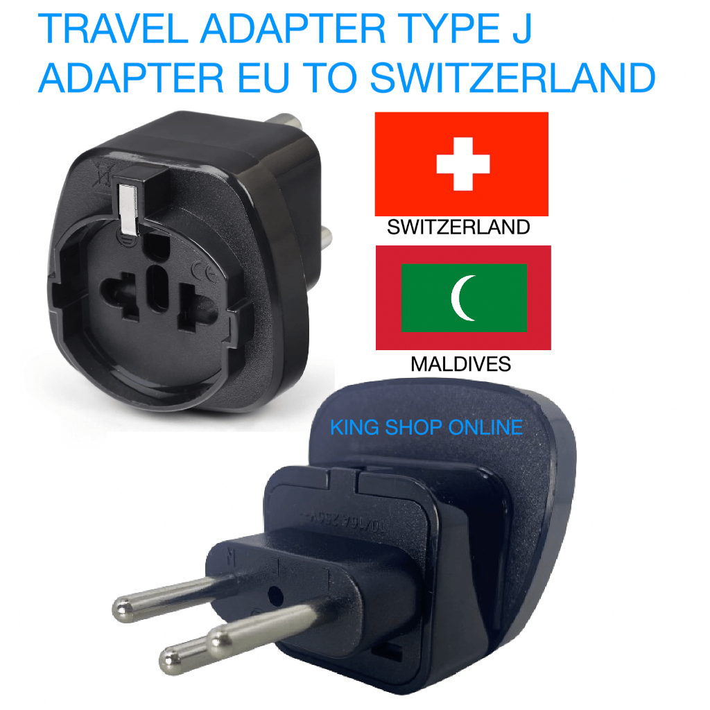 Jual Colokan Steker Travel Adapter Konverter Ke Switzerland Swiss Type ...