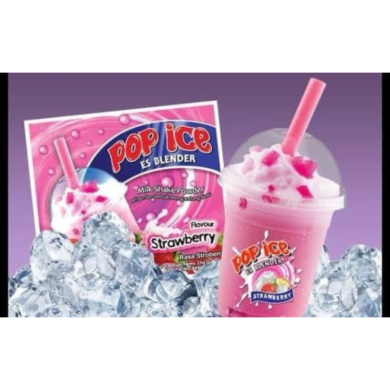 Jual Pop ice minuman sachet renteng aneka rasa | Shopee Indonesia