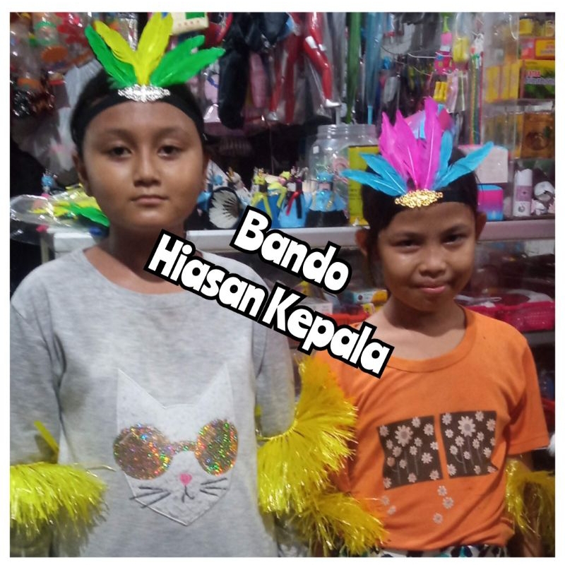 Jual Bando Hiasan Kepala Mahkota Dari Bulu Iket Kepala Buat Tari ...