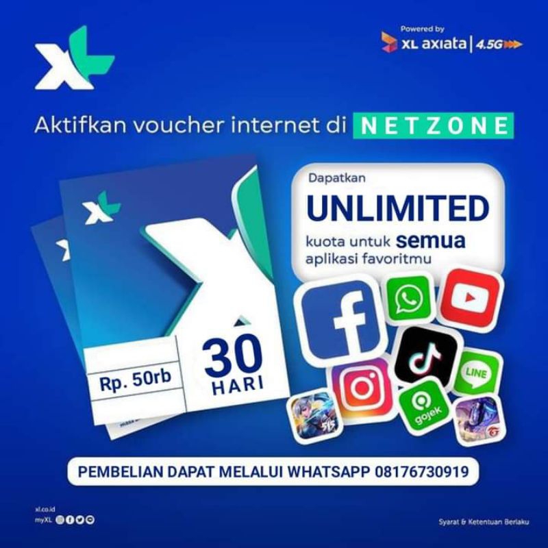 Jual Paket XL UNLIMITED | Shopee Indonesia