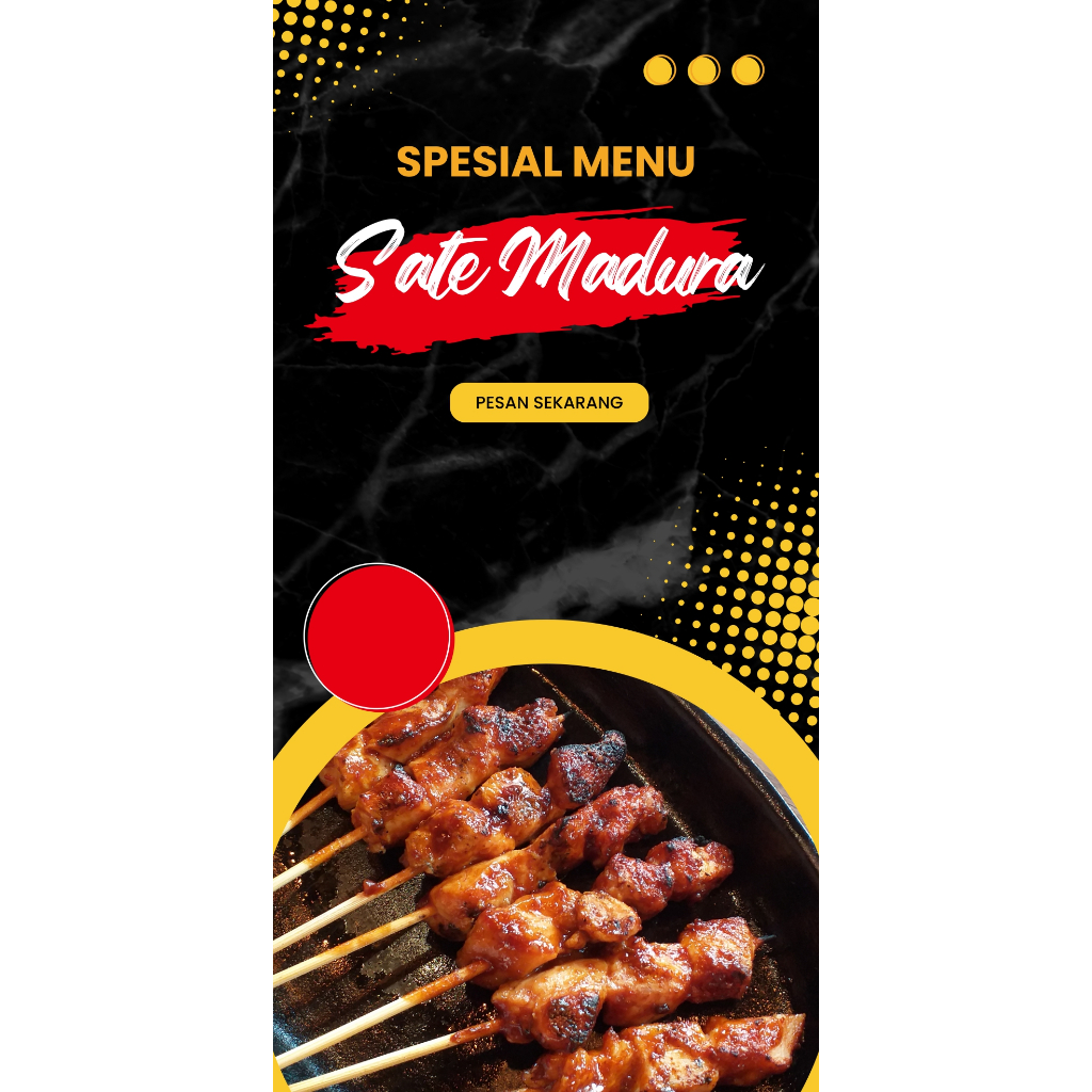 Jual BANNER JUALAN SATE MADURA PRAKTIS TINGGAL PASANG | Shopee Indonesia