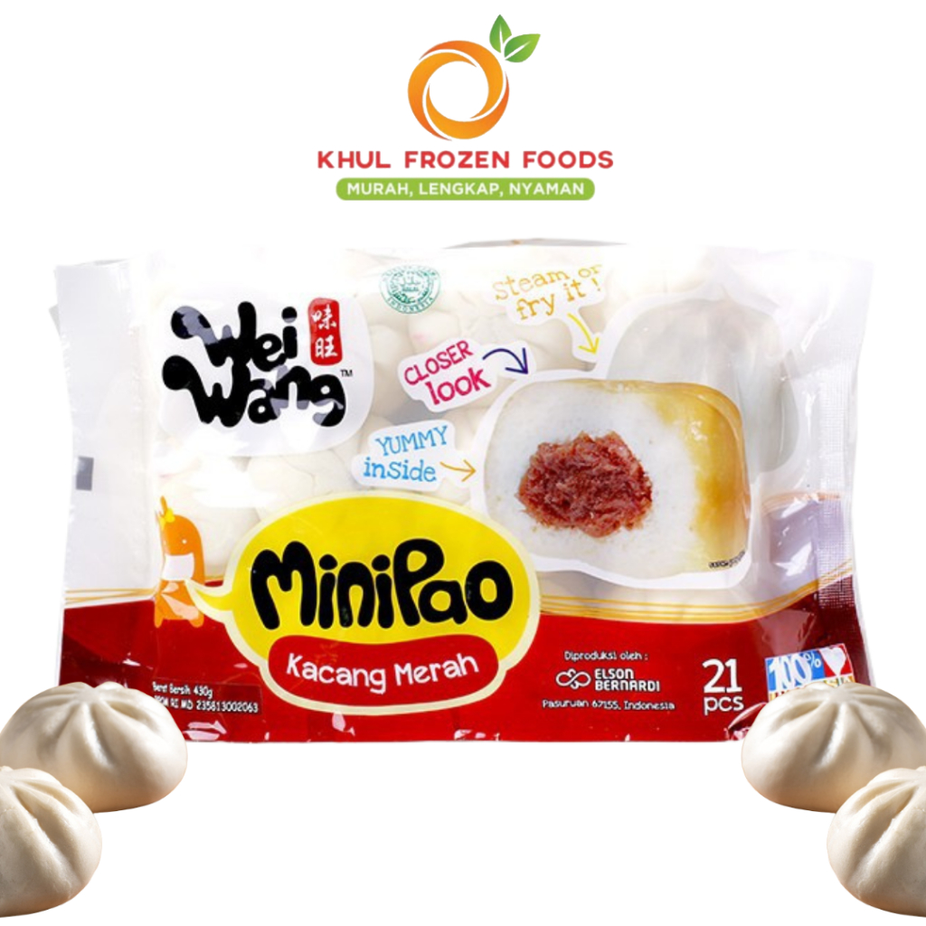 Jual Weiwang minipao kacang merah isi 21 430gr / wei wang mini pao ...