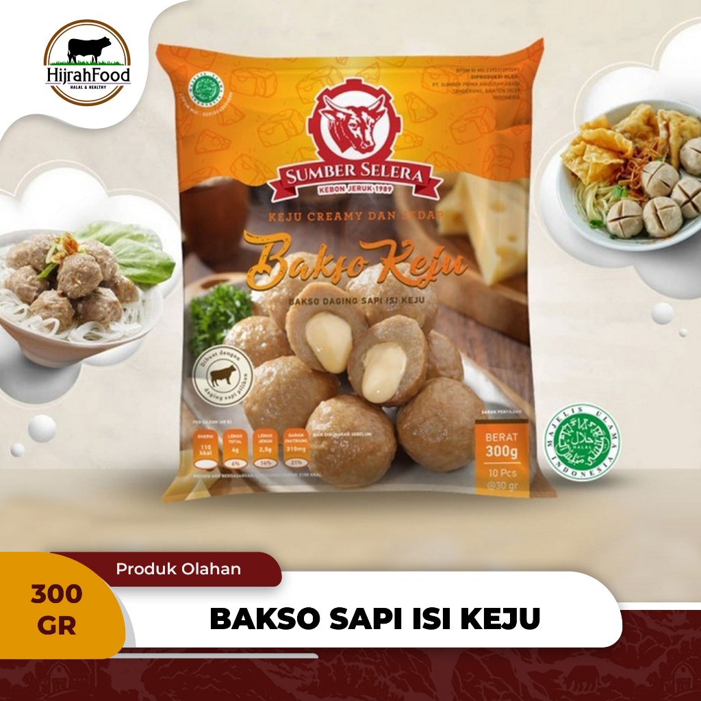Jual Sumber Selera Bakso Daging Sapi Isi Keju Creamy Sedap 300 gr ...