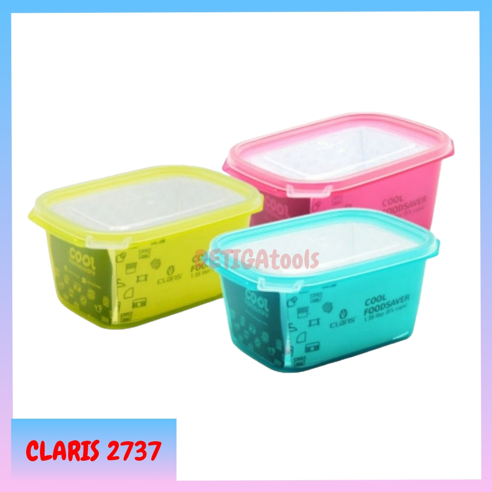 Jual CLARIS 2738 RC FoodSaver /Lunch Box/Kotak Makan Segi/Ompreng/Bekal ...