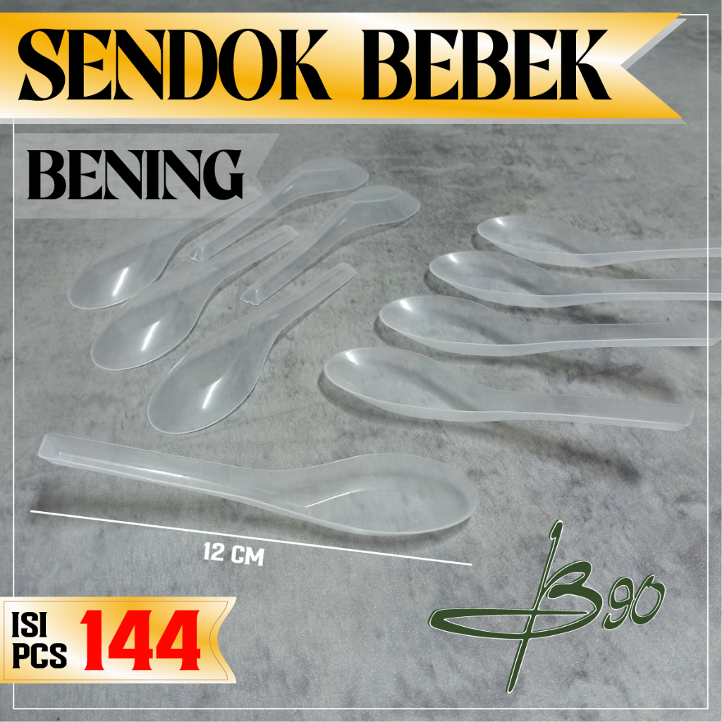 Jual Sendok Bebek Bening isi 144pcs (12 Lusin) TEBAL | Shopee Indonesia