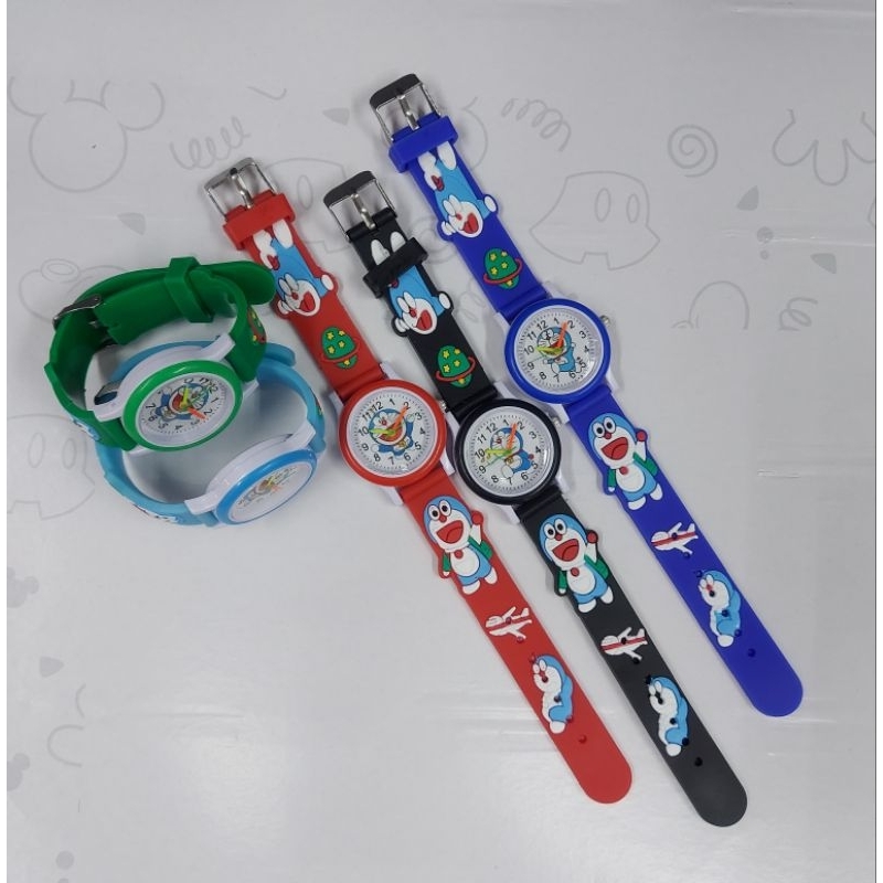 Jual (doraemon)JAM TANGAN ANAK TK/SD KARAKTER ANALOG!! | Shopee Indonesia