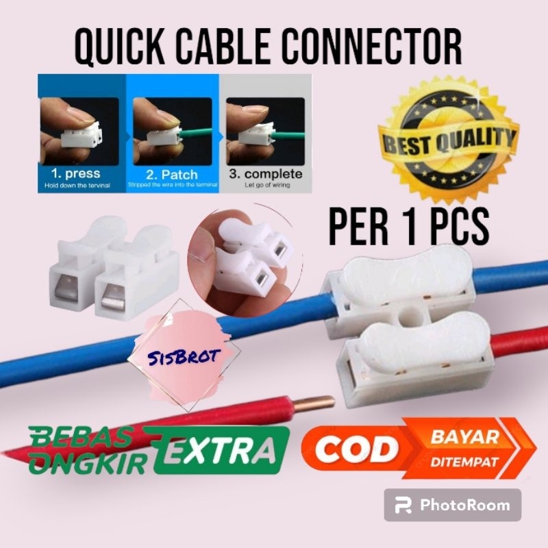 Jual Quick Connect Terminal Connector Sambungan Kabel Listrik 2 PIN/3 ...