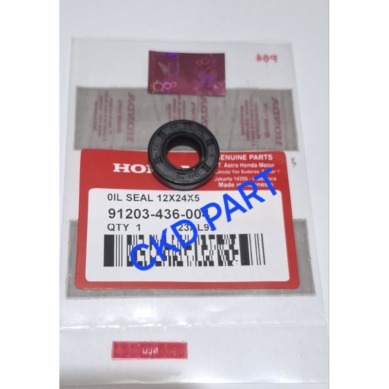 Jual SEAL AS WATER PUMP VARIO 110 VARIO 125 VARIO 150 PCX 91203-436-004 OIL SEAL 12X24X5 ...