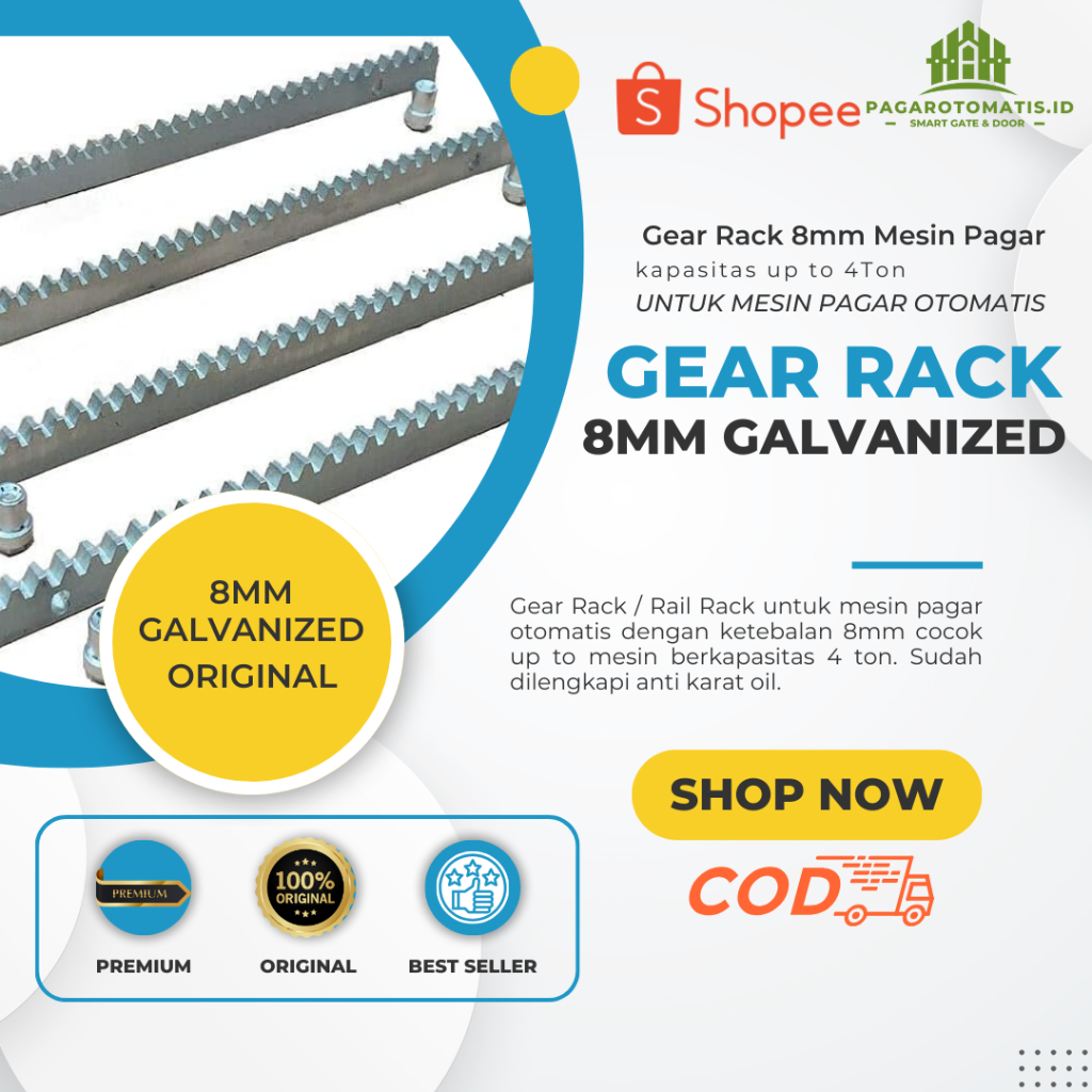 Jual Gear Rack Rail Rack mesin Pagar sliding gate otomatis | Shopee ...