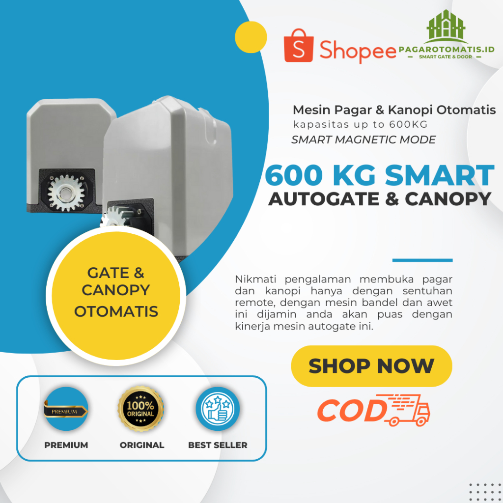 Jual Mesin Pagar dan Kanopi Otomatis 600 KG Garansi Original Terbaik ...