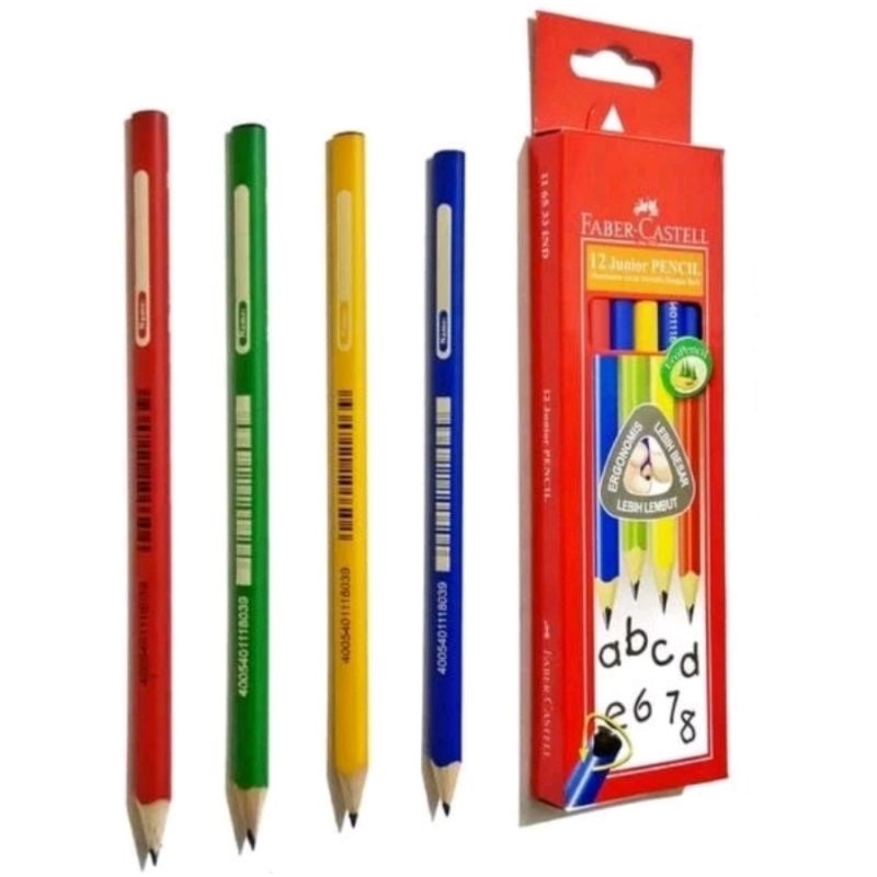 Jual Pensil Kayu Segitiga Faber Castell / Junior Pensil Triangular ...