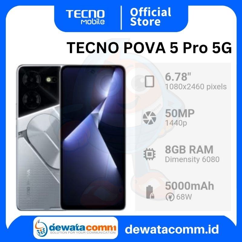 Jual HANDPHONE TECNO POVA 5 PRO 5G | Shopee Indonesia