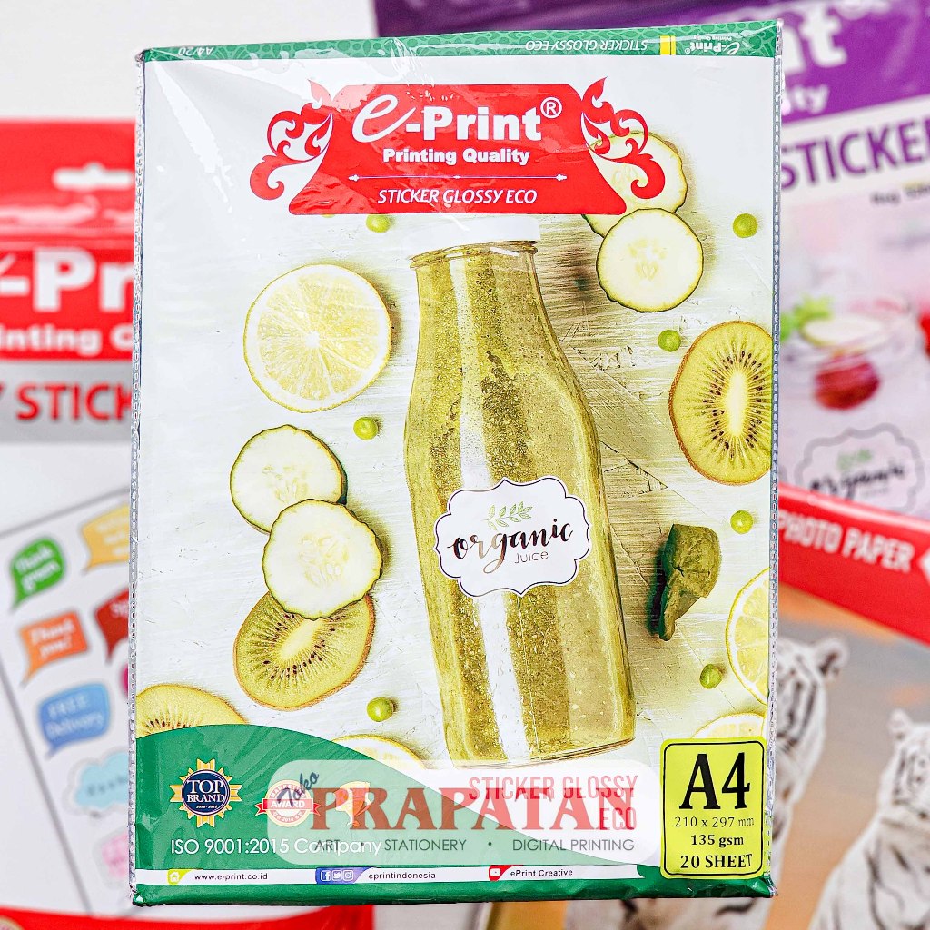Jual E-Print Sticker Glossy ECO Photo Paper A4 135Gsm | Kertas Foto ...