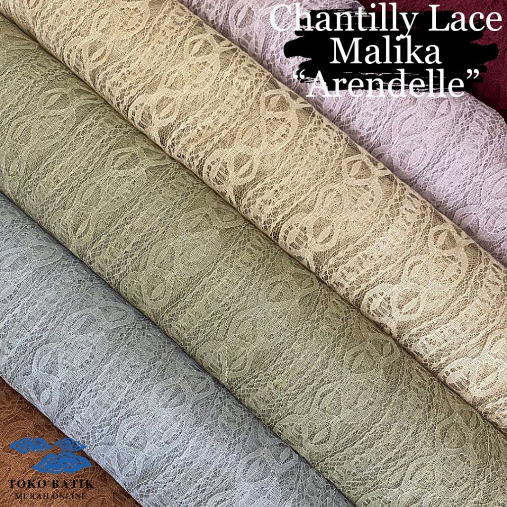 Jual Kain Soft Brokat Lace MALIKA CORD Motif Arendelle Original Lace ...