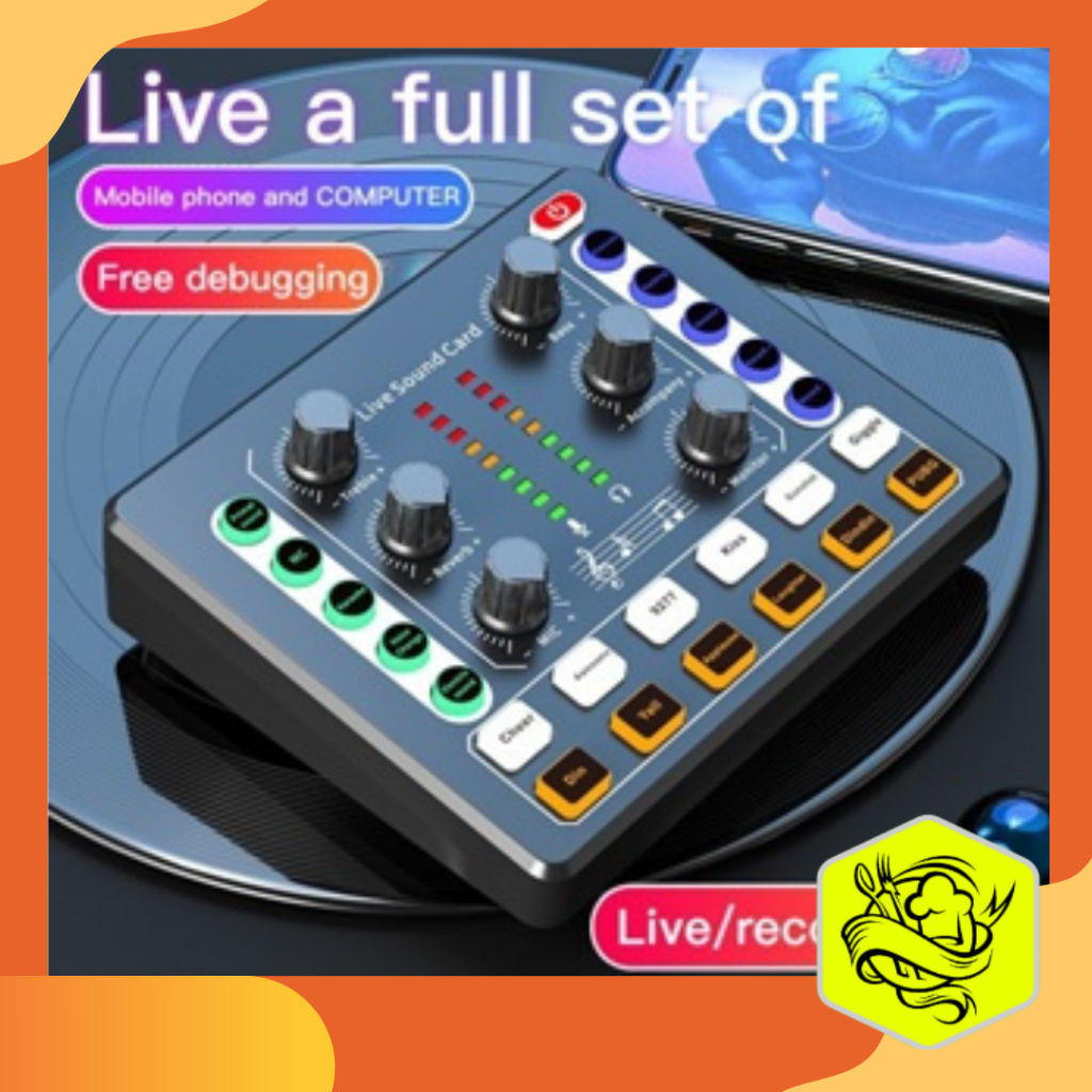 Jual Mixer Audio External Sound Card Live Bluetooth 12 Effects SDFF ...