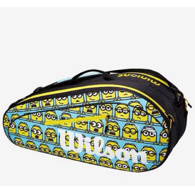 Jual Tas Tenis Wilson Minions Yellow Blue 3pk 6pk/Tennis Bag Wilson ...