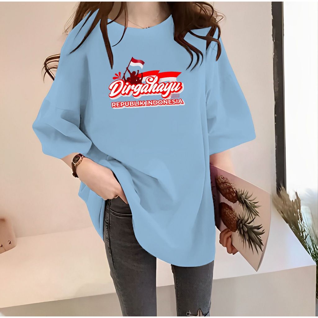 Jual Kaos Oversize 17 AGUSTUS Dewasa/ Kaos Distro HUT RI 79 KEMERDEKAAN ...
