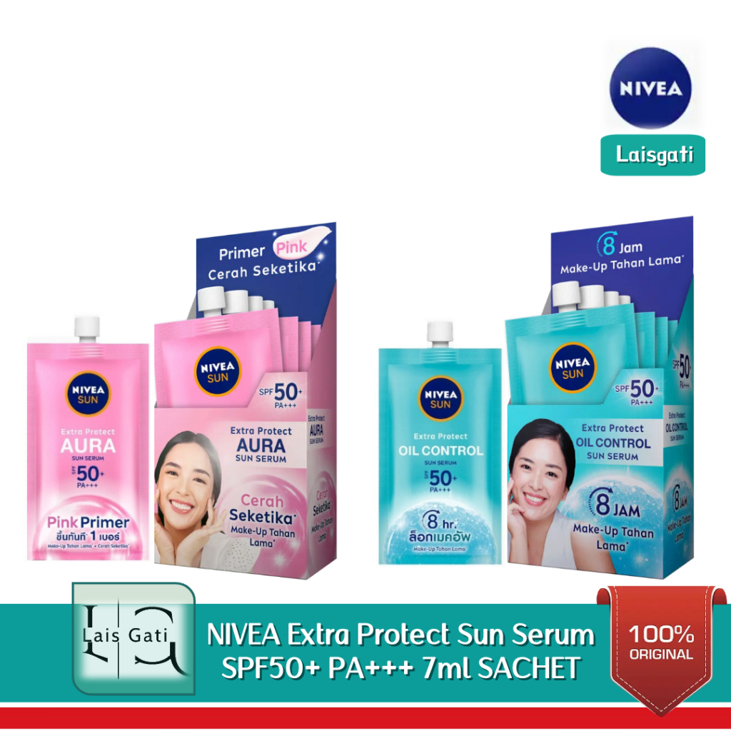 Jual |1 PCS| NIVEA Extra Protect Sun Serum SPF50+ PA+++ 7ml Kemasan ...
