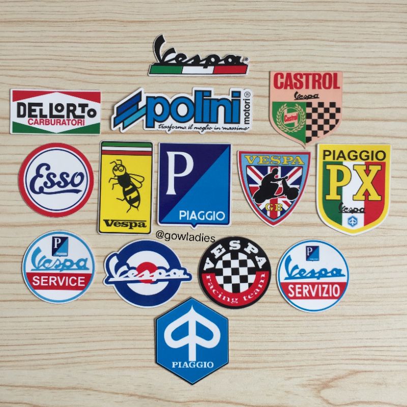 Jual STICKER PACK VESPA MOTORCYCLE - Stiker Aesthetic Laptop Tumblr ...