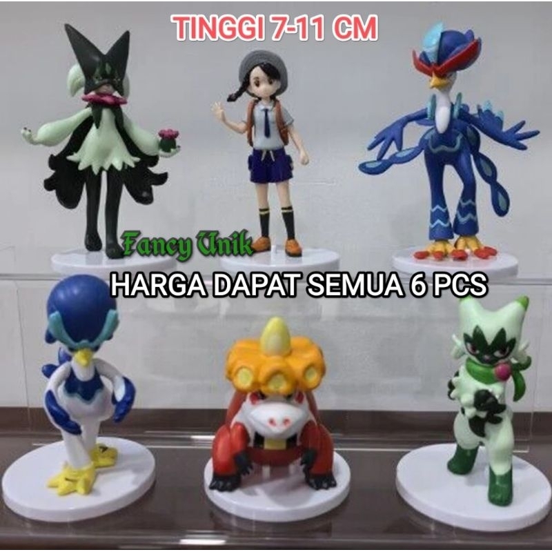 Jual Action Figure Pokemon Scale World Paldea Region Juliana Set 6 Pcs ...