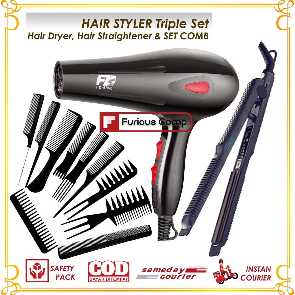 Jual Alat Styler Penata Rambut Hair Styling Kit Catokan Rambut Hair ...