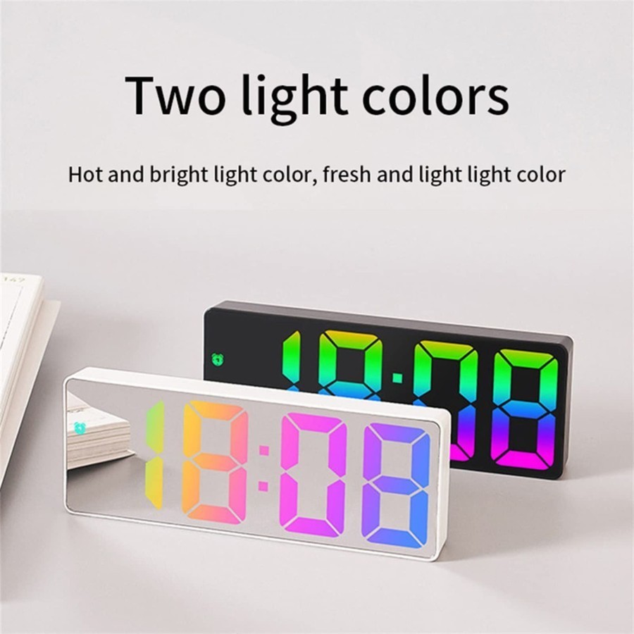 Jual Jam Meja Alarm Digital Led Digital RGB Smart Alarm Clock | Shopee ...