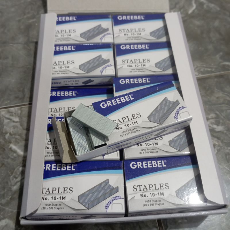 Jual ISI STAPLES KECIL HD-10 GREEBEL ISI STAPLER NO 10 | Shopee Indonesia