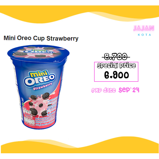 Jual Mini Oreo Cup Strawberry | Shopee Indonesia