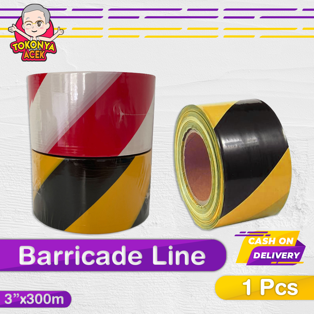 Jual Police Line / Garis Polisi / Safety Line / Barricade Line - 3" x ...