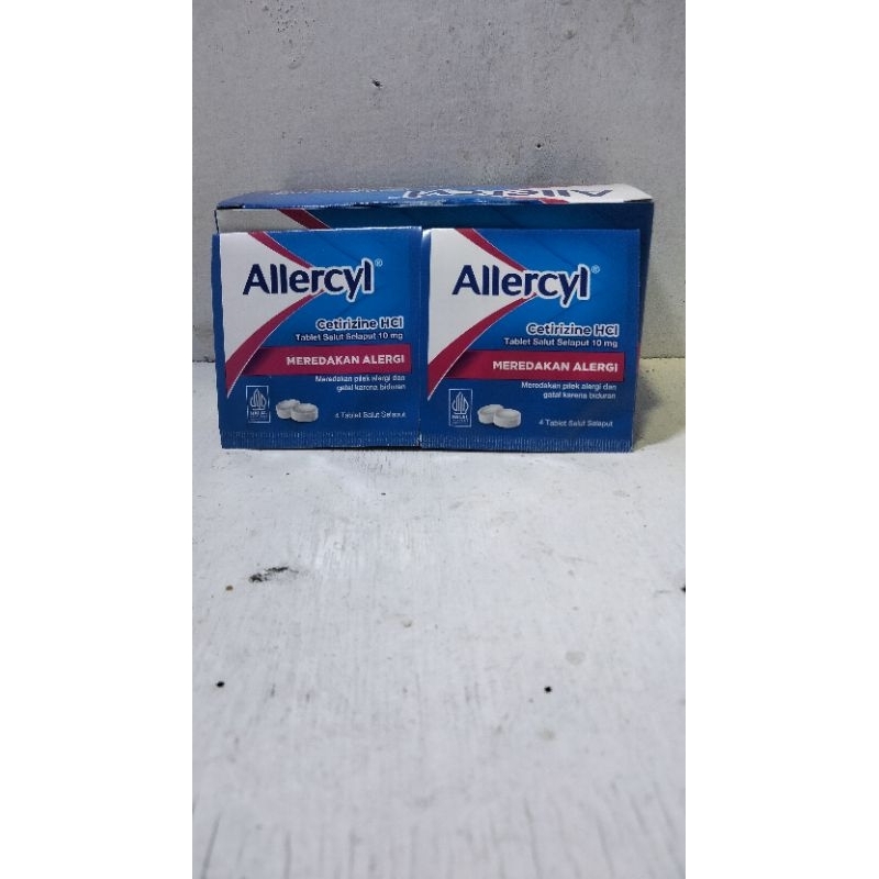 Jual ALLERCYL Alergi tablet isi 25 strip | Shopee Indonesia