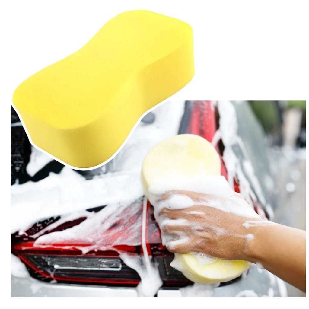 Jual [ BISA COD ] Sponge Busa Cuci Mobil Motor Piring Kuning 8 Busa ...