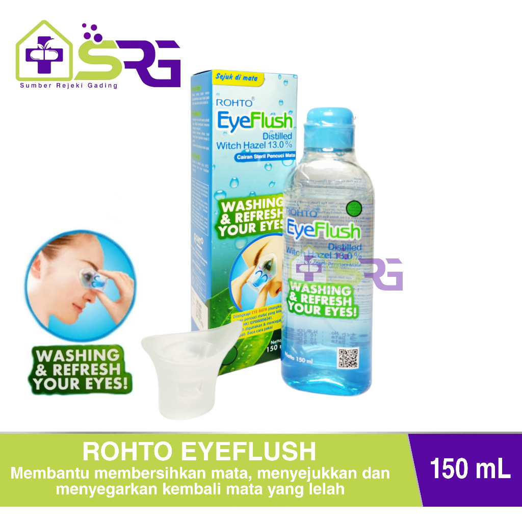 Jual Rohto Eye Flush 150 mL - Cairan Pencuci Mata | Shopee Indonesia