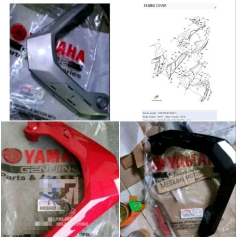 Jual PANEL 1 DAN 2 COVER BODY TENGAH BYSON FI ORIGINAL | Shopee Indonesia