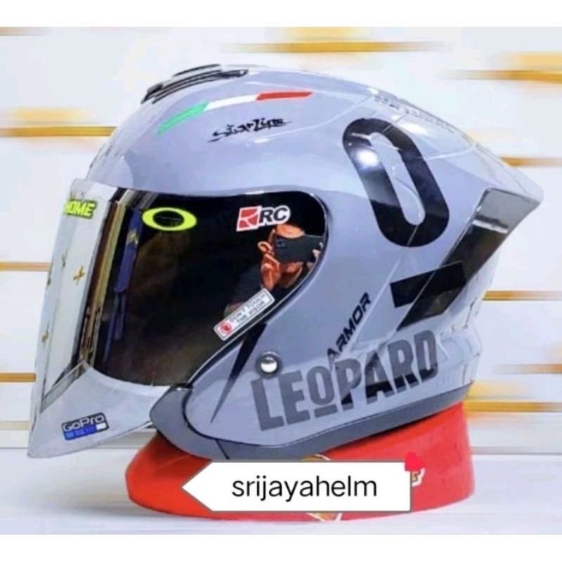 Jual HELM JS ARMOR PAKET GANTENG LEOPARD DAN REDBULL PULL WARNA ...