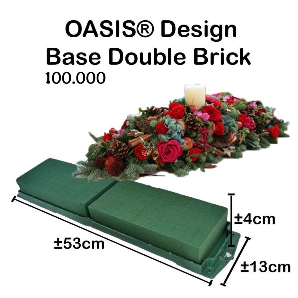 Jual TOKO MGK-Floral Foam Oasis DEKORETTE DOUBLE BRICK | Shopee Indonesia