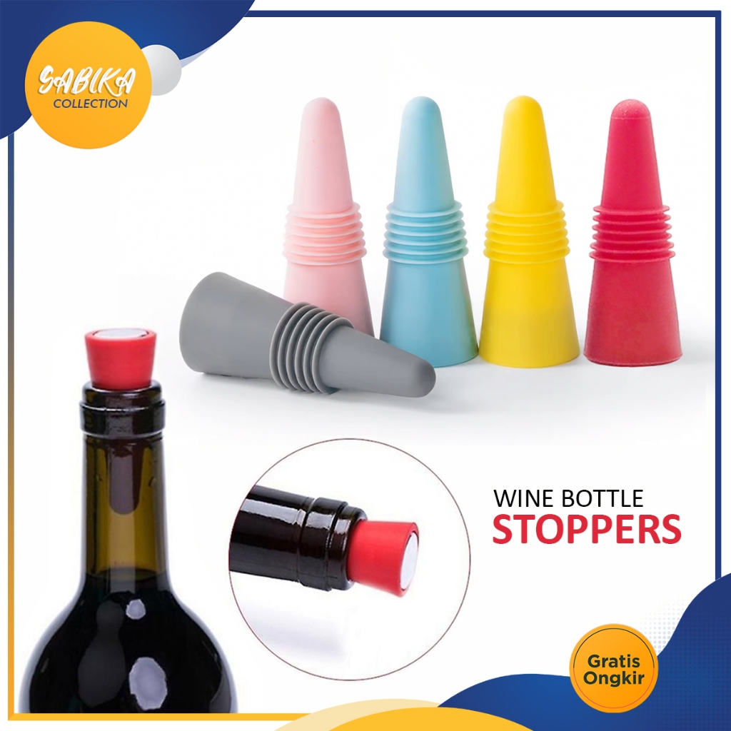 Jual Penutup Sumbat Botol Silikon Wine Bottle Stoppers Silicone ...