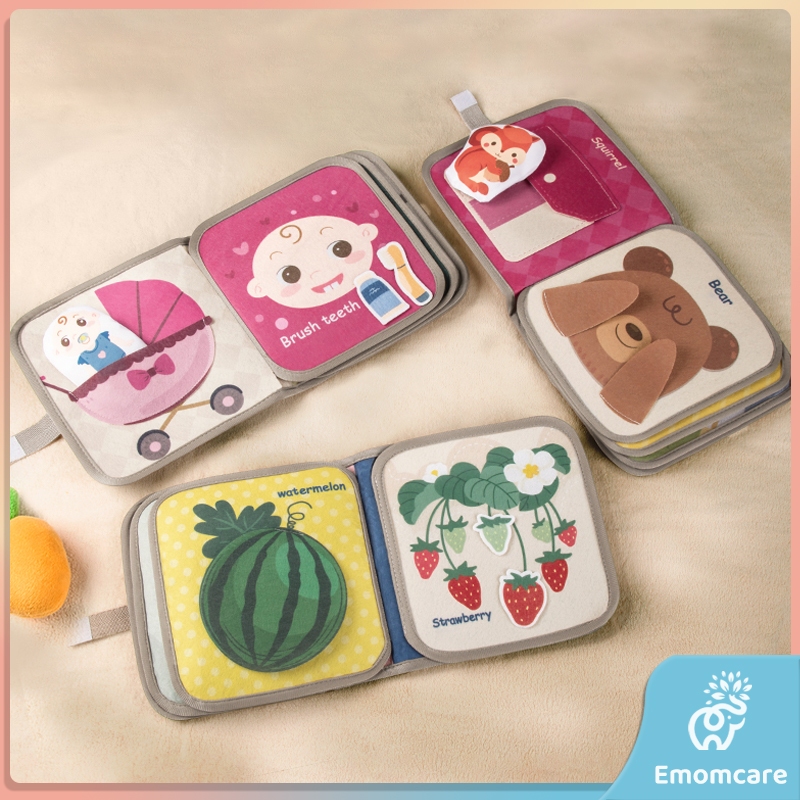 Jual Buku Bayi Velcro 3D Buku Kain Quiet Cloth Book Lucu Book Diy ...